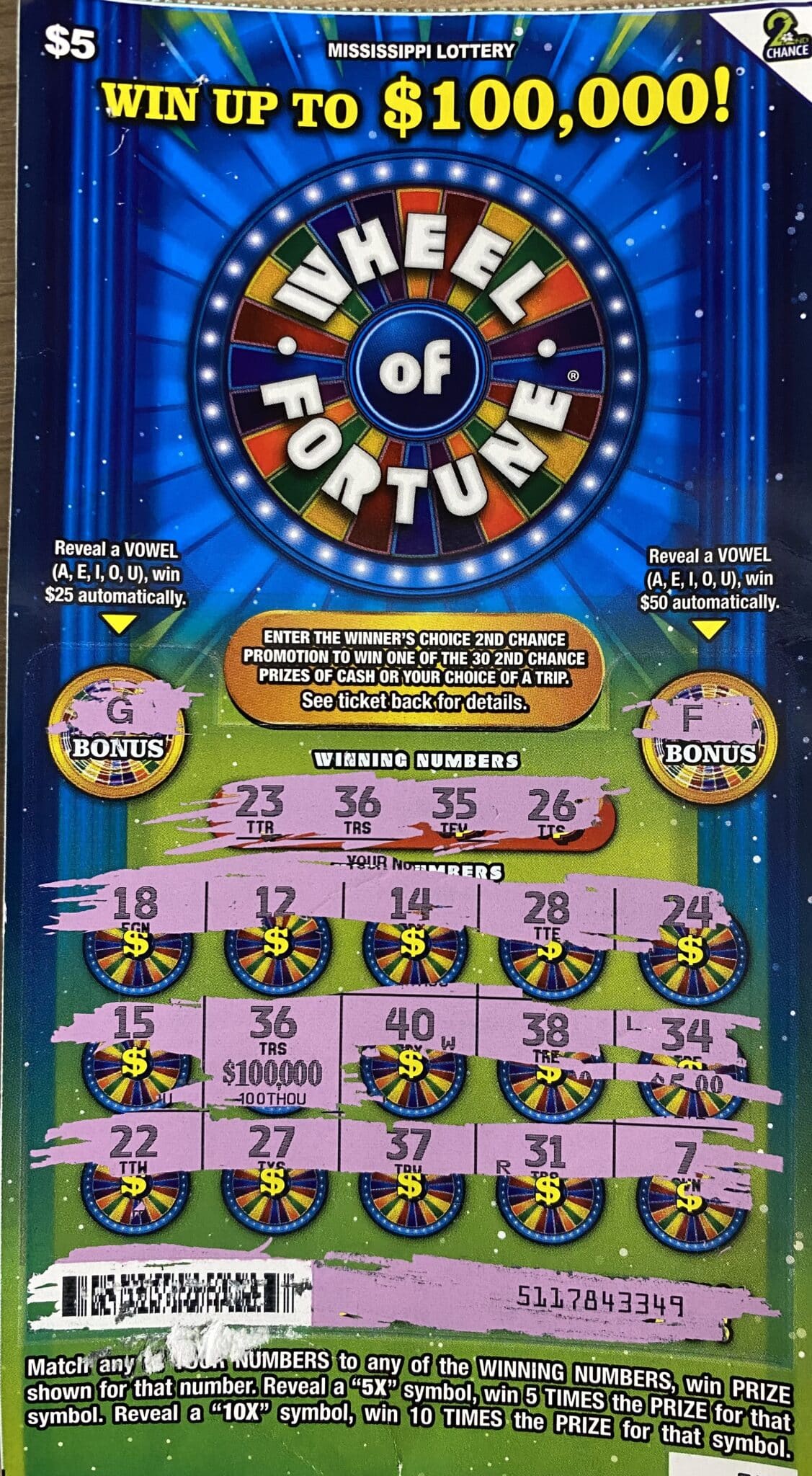 Leflore County Man Wins 100 000 Mississippi Lottery