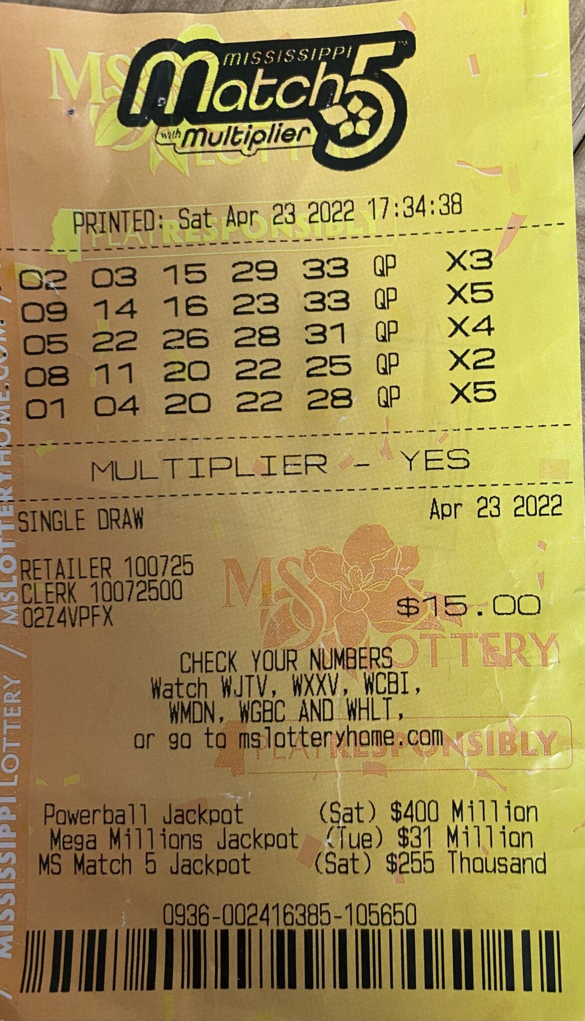 Merigold Woman Wins $800 - Mississippi Lottery