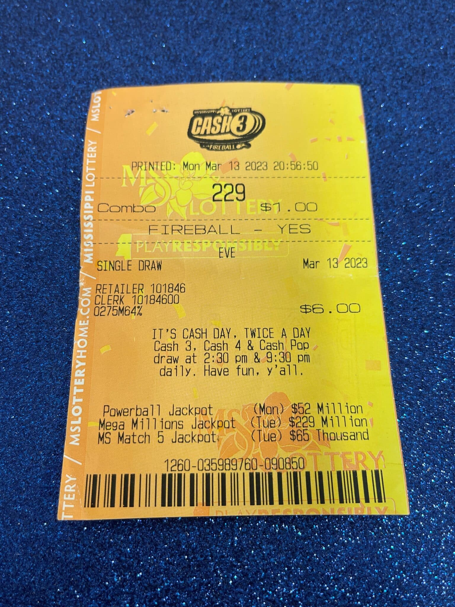 Bolton Man Wins $860 - Mississippi Lottery