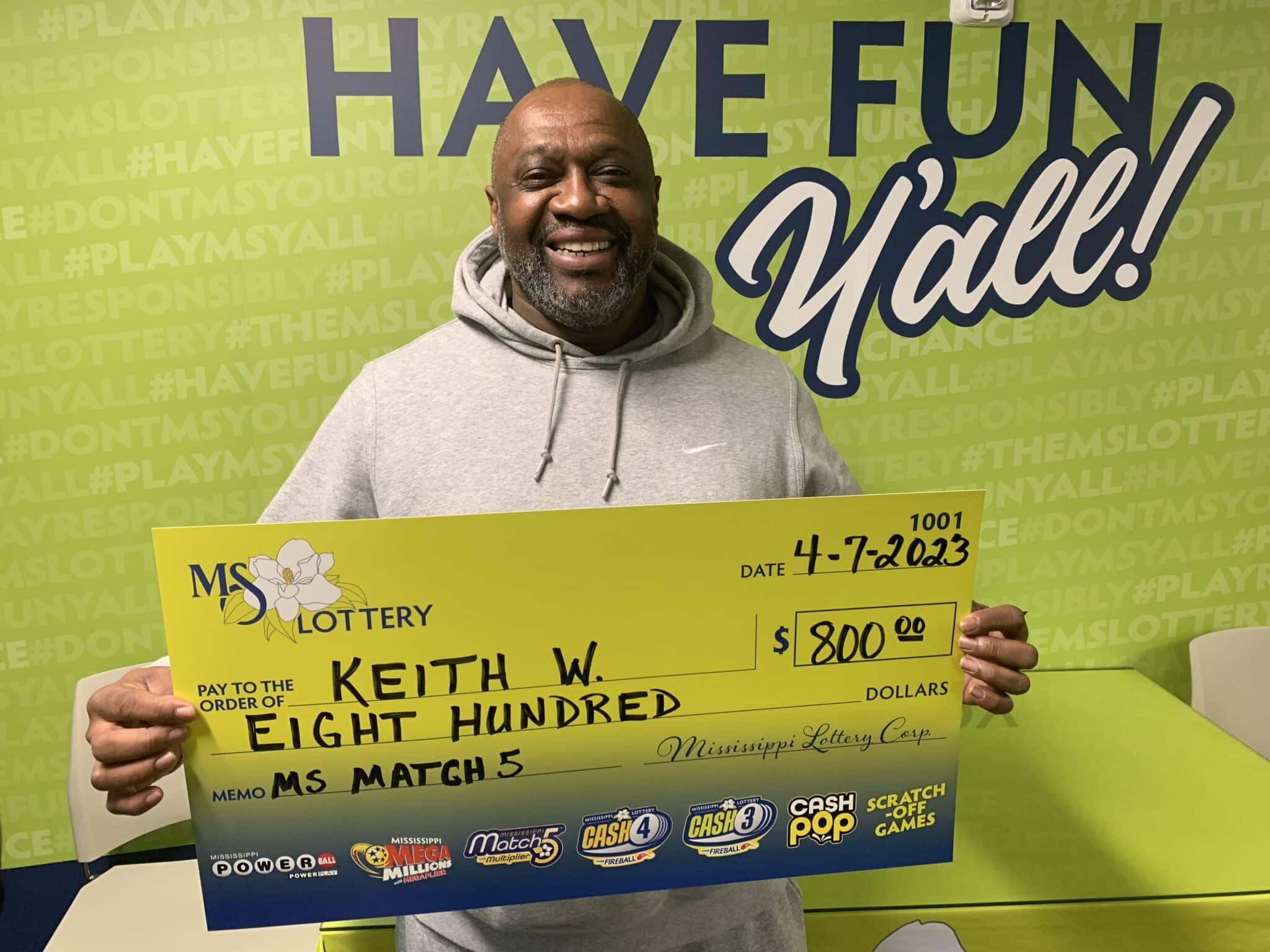 Memphis, Tenn., Man Wins $800 - Mississippi Lottery
