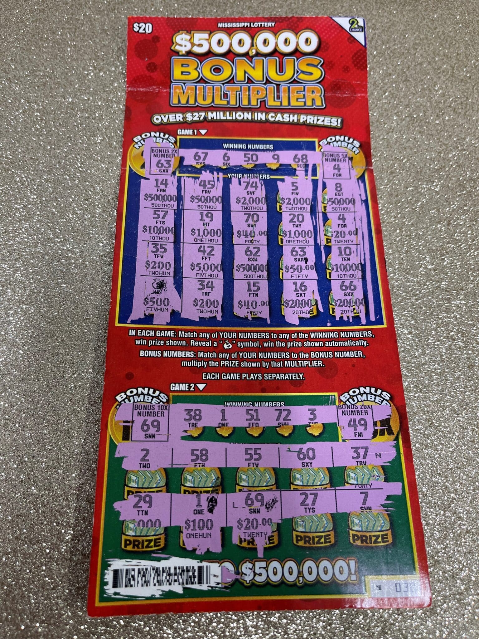 Florence Man Wins $1,000 - Mississippi Lottery