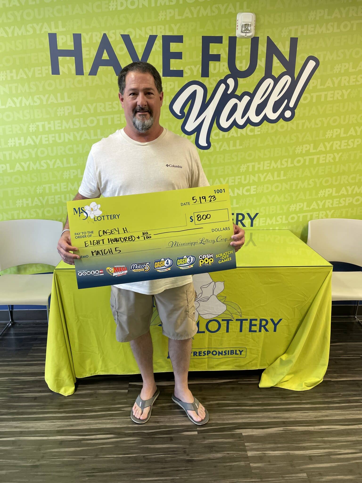 Kiln Man Wins $800 - Mississippi Lottery