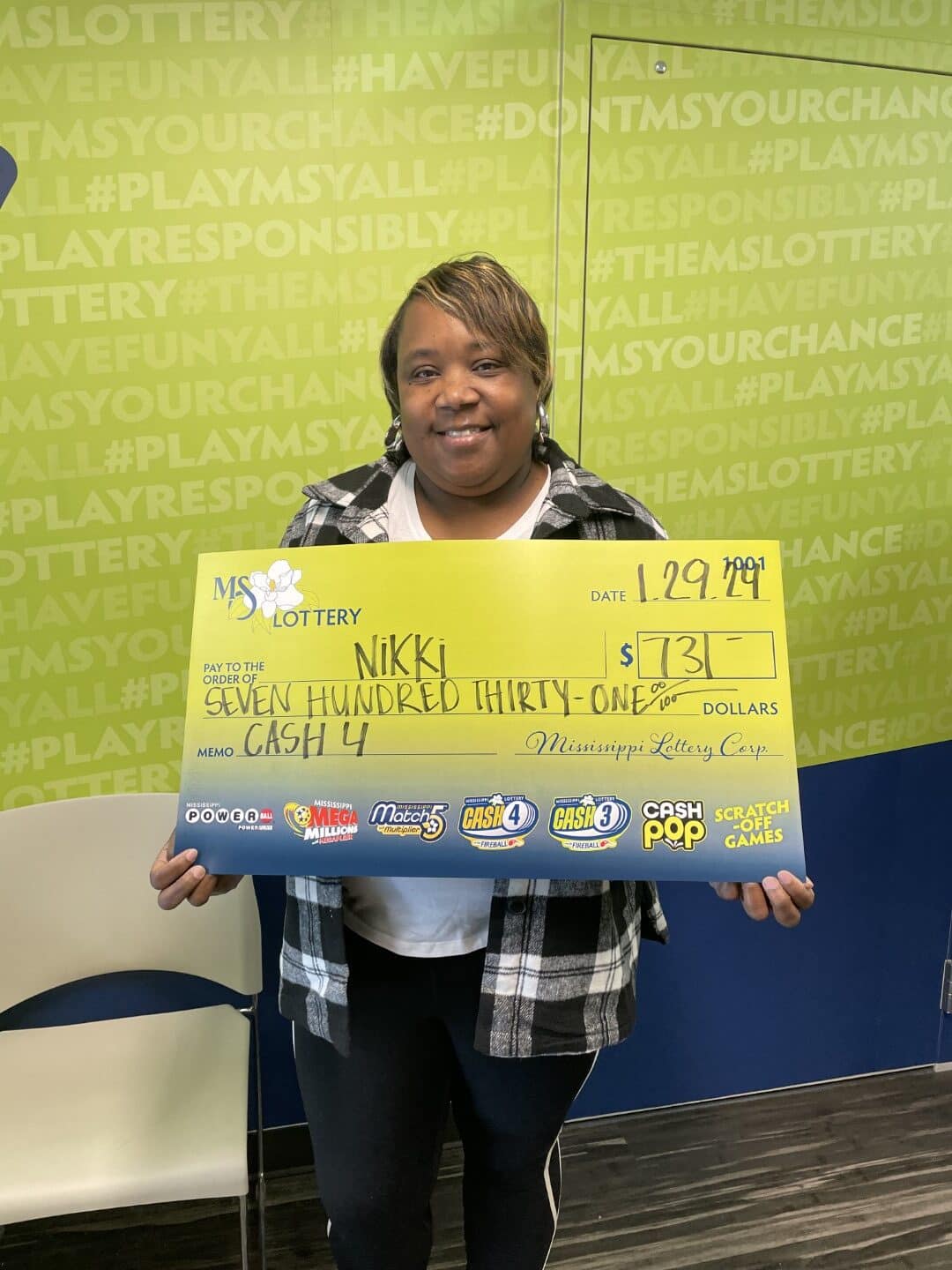 West Point Woman Won $731 - Mississippi Lottery