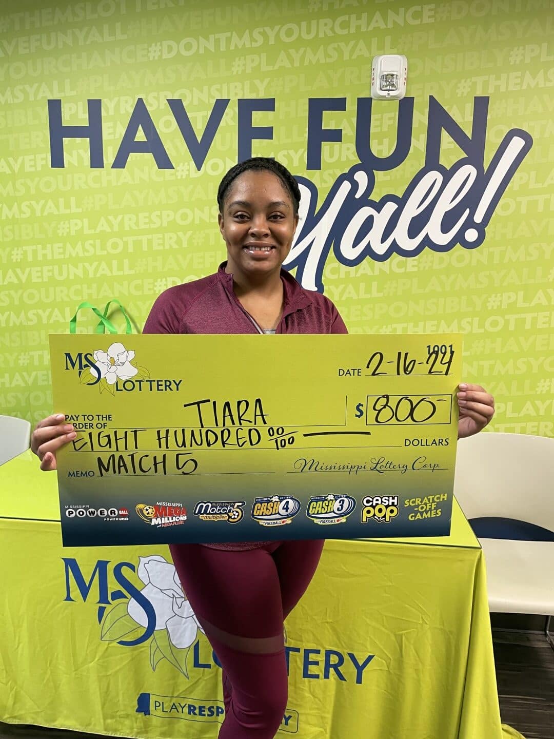 Shannon Woman Won $800 - Mississippi Lottery