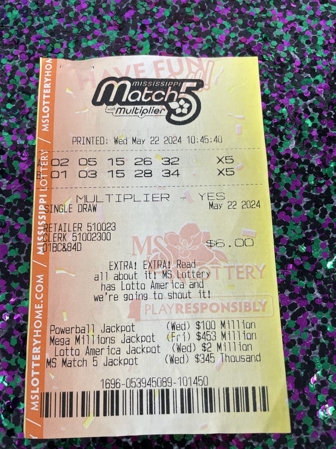 Tippo, Miss., Player Won $1,000 - Mississippi Lottery