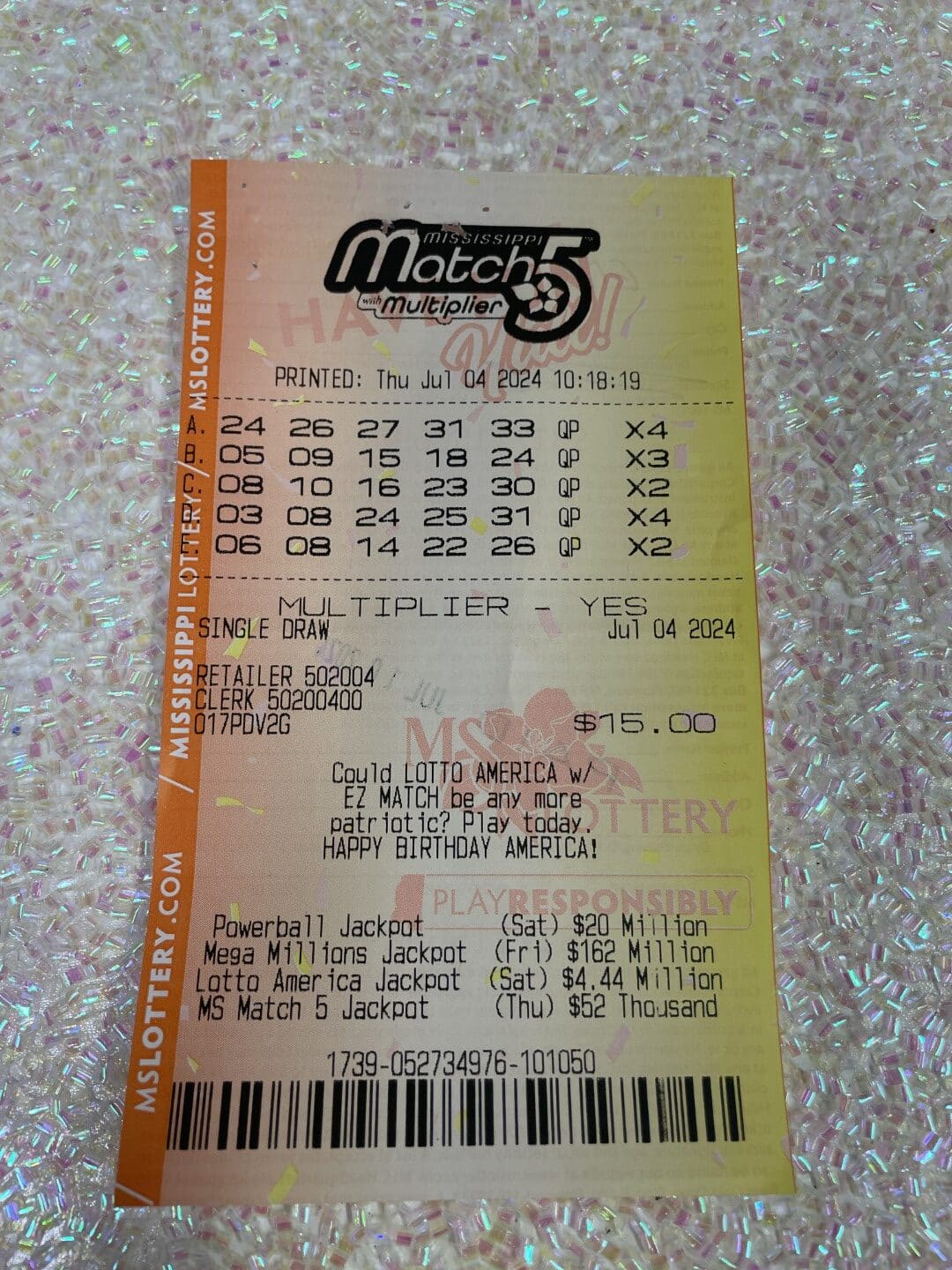 Mississippi Match 5 Archives - Mississippi Lottery