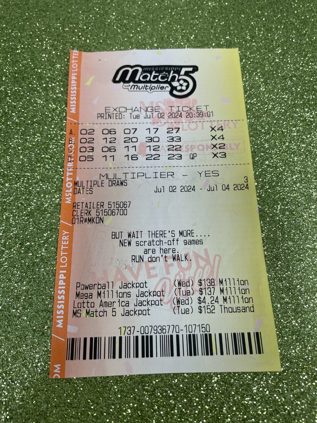 Mississippi Match 5 Archives - Mississippi Lottery