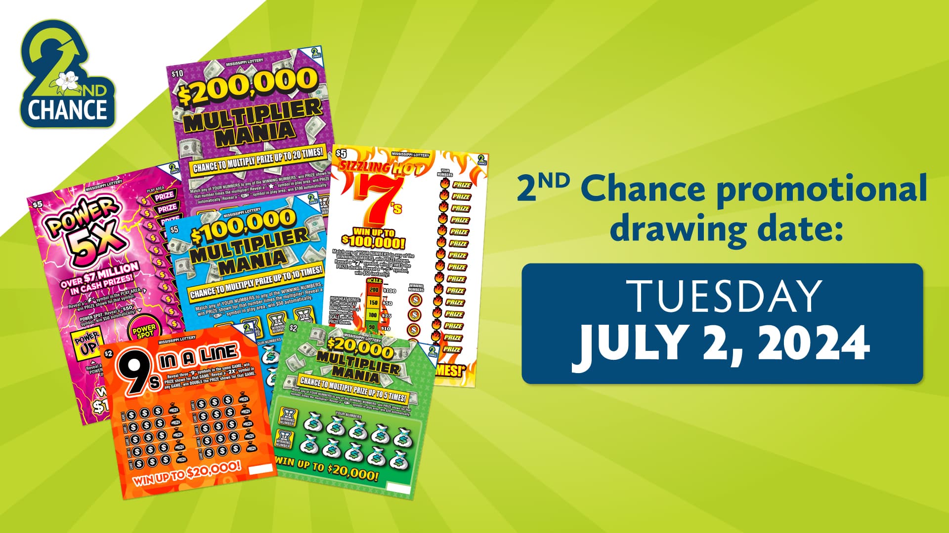 2nd Chance Players Win More Than $500,000 - Mississippi Lottery